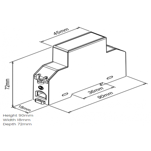 100A Single Phase Bi-directional MID Certified kWh Meter