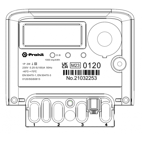 Bi-Directional Single-phase compact meter,