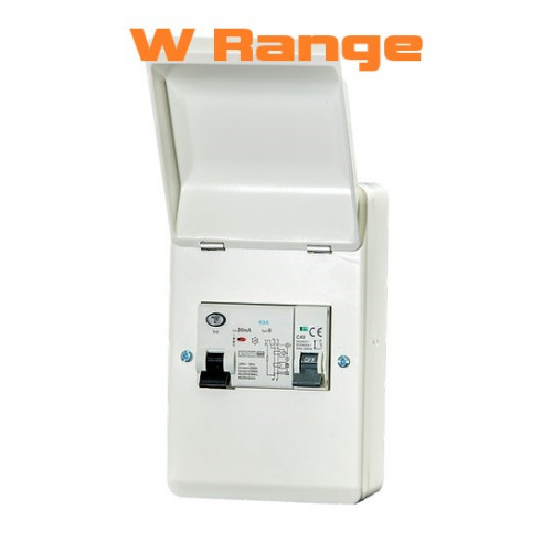 Electric Vehicle Kit – Metal Enclosure with 63A RCD + 40A C MCB