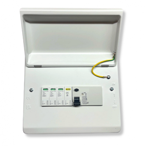 Three-phase RCBO Enclosure SPD and RCBO