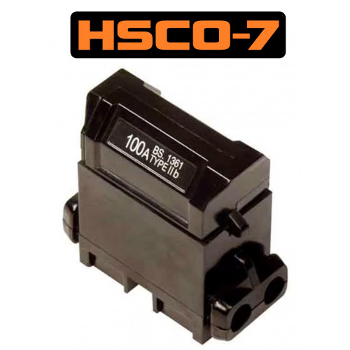 House Service Cut-outs, rated up to 100A, 415V. Black colour.